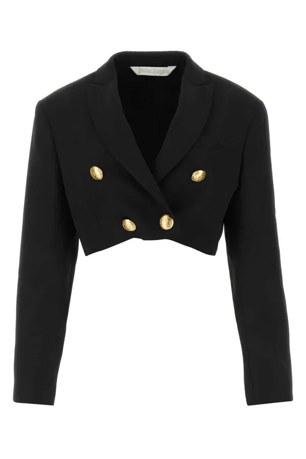 Palm Angels Polyester Blend Boyfriend Blazer - Black