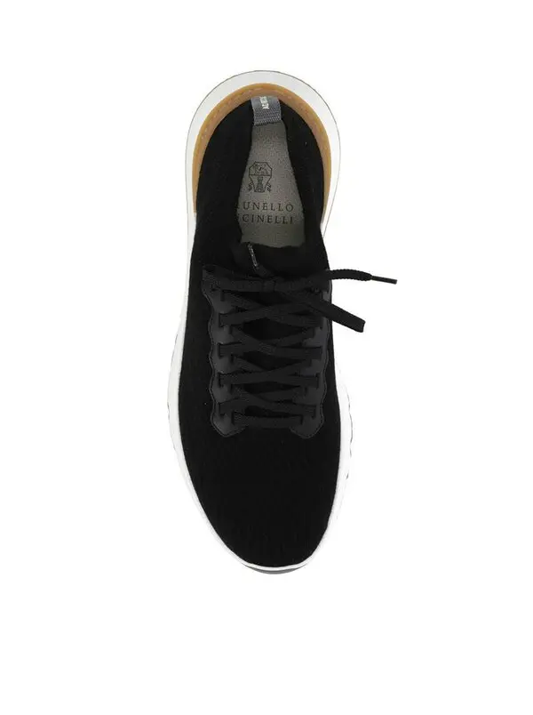 Brunello Cucinelli Knitted Low Top Sneakers