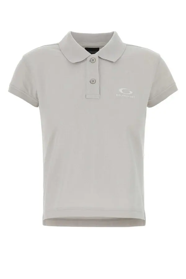 Balenciaga Piquet Polo Shirt - Gray