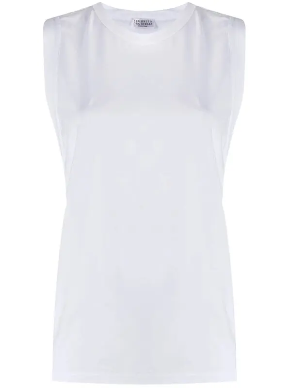 Brunello Cucinelli Cotton Jersey Tank Top - Multicolor