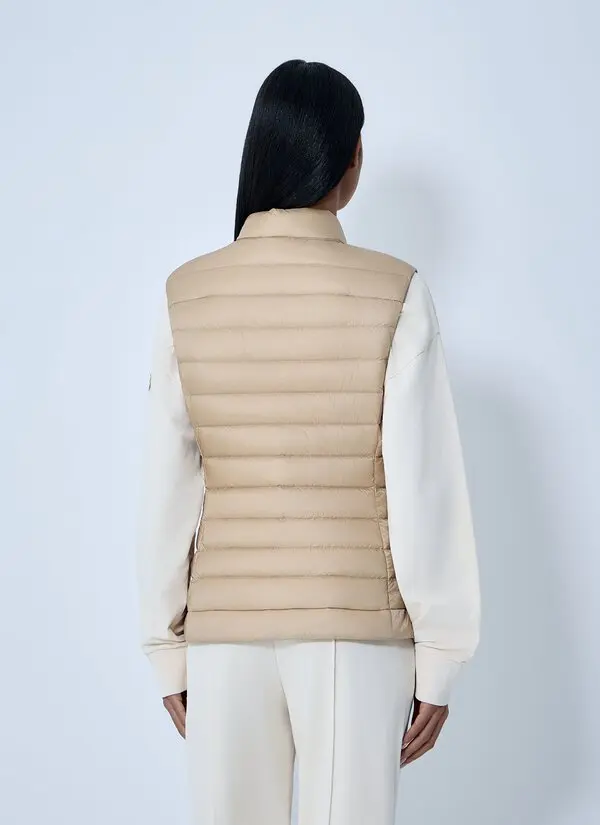 Moncler Padded Down Vest - Cream