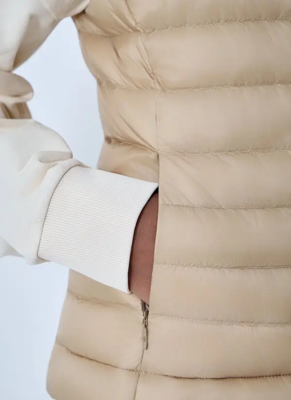 Moncler Padded Down Vest - Cream