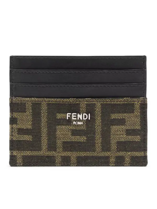 Fendi Ff Jacquandi Card Holder - Multicolor
