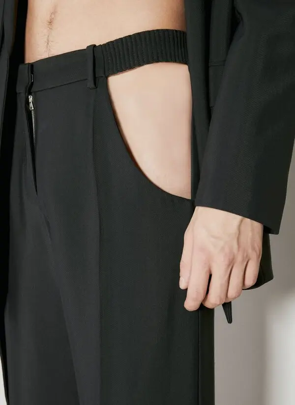 MUGLER Cut-out Tailored Trousers