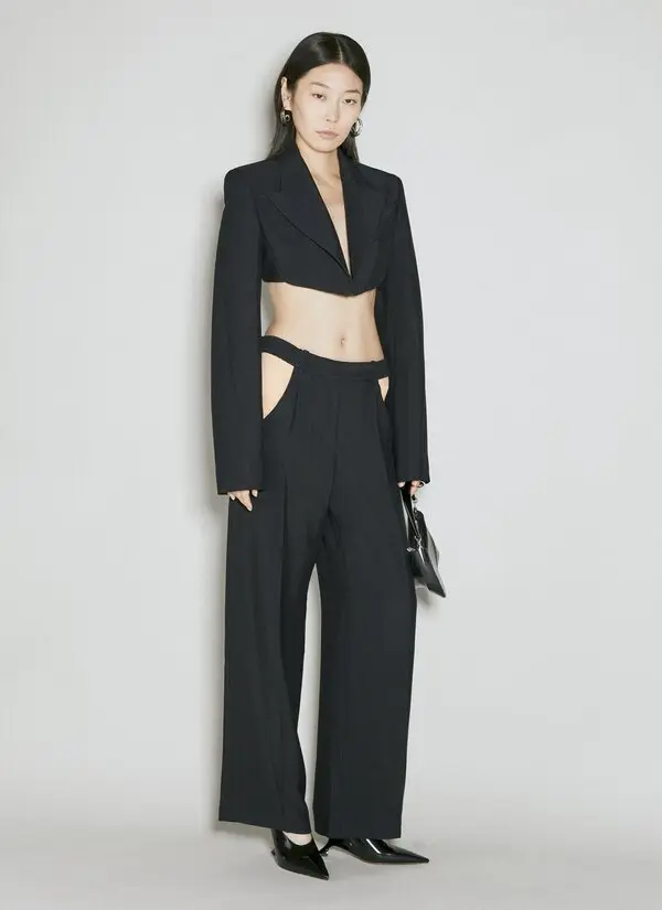 MUGLER Cut-out Tailored Trousers