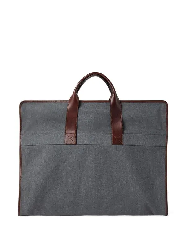 Brunello Cucinelli Techno Fabric Clothes Cover With Leather Details - Multicolor