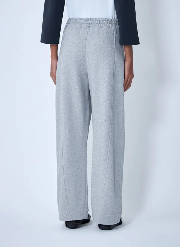 GANNI Cotton Jersey Straight-leg Track Pants - Gray