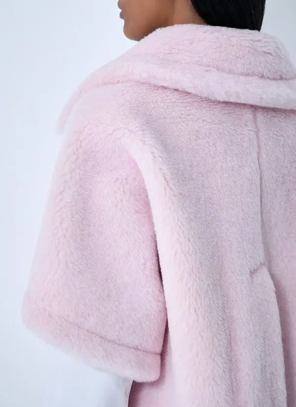 Max Mara Corvino Alpaca Blend Coat - Pink