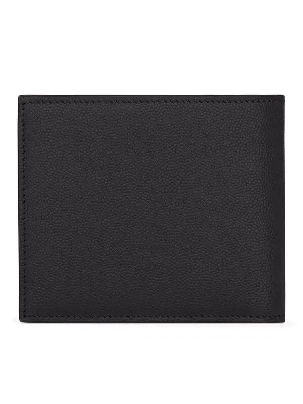 Saint Laurent East/west Textured Leather Wallet