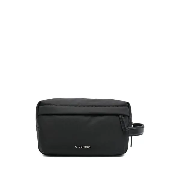 Givenchy Polyamide And Calf Leather Wash Bag - Black