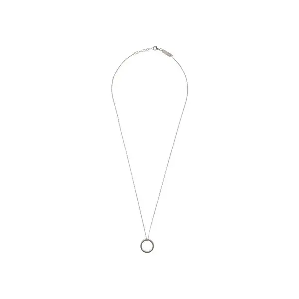 MAISON MARGIELA Numeric Logo Ring Necklace - Silver
