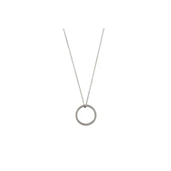 MAISON MARGIELA Numeric Logo Ring Necklace - Silver
