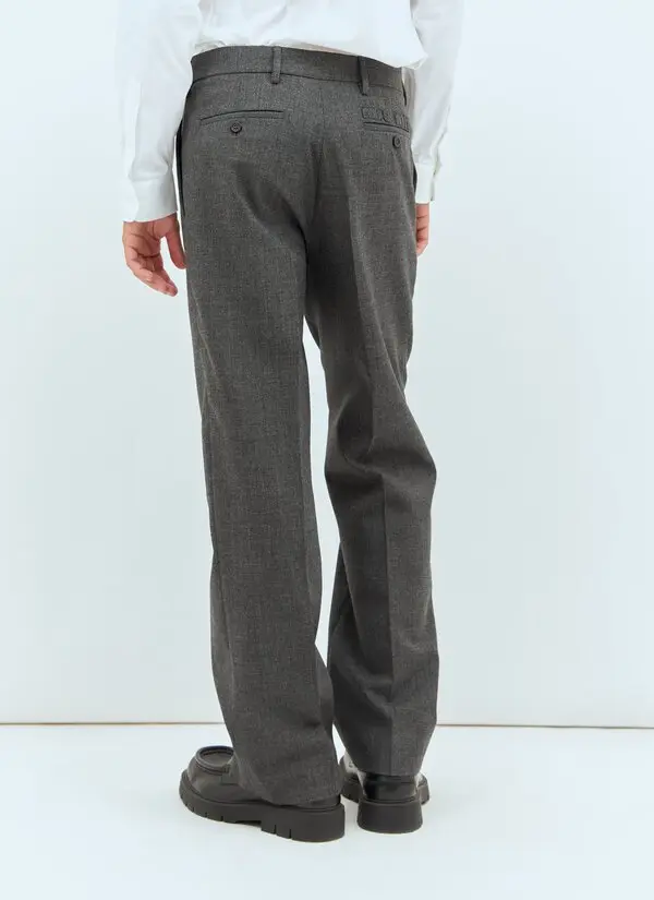 Miu Miu Marled Wool Tailored Trousers