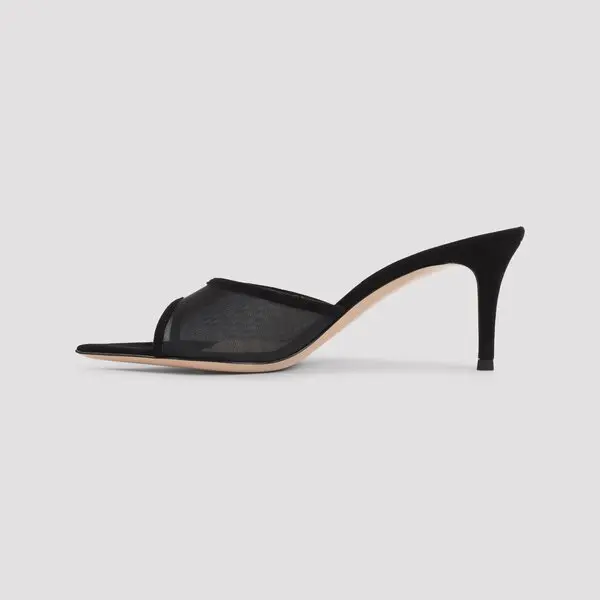 GIANVITO ROSSI Elle 70 Suede Mules