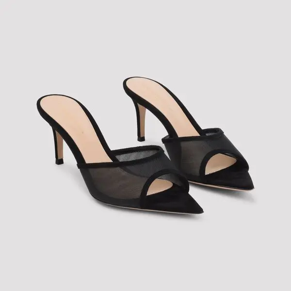 GIANVITO ROSSI Elle 70 Suede Mules