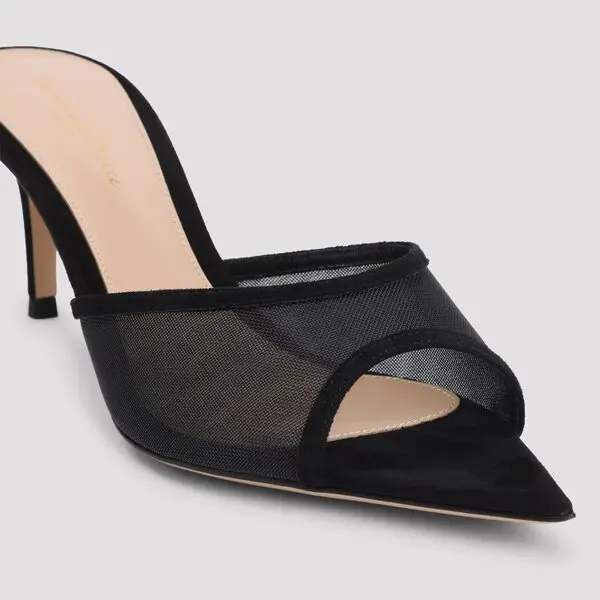 GIANVITO ROSSI Elle 70 Suede Mules