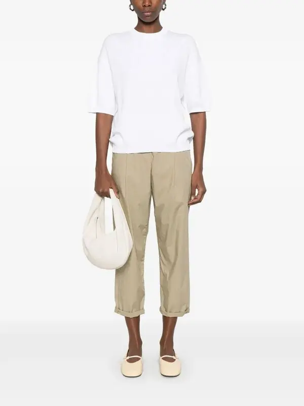 Brunello Cucinelli Cotton Trousers Made In Italy