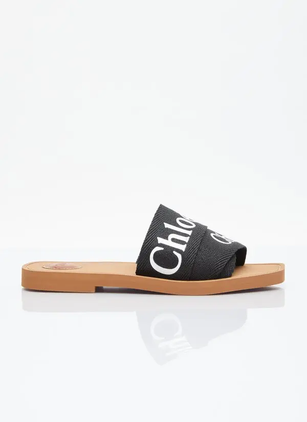 Chloé Woody Slides - Black