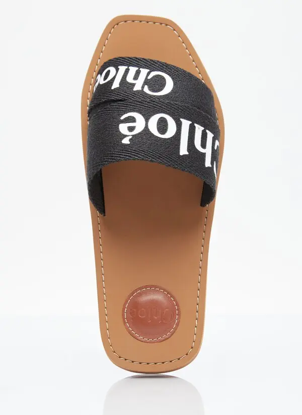 Chloé Woody Slides - Black