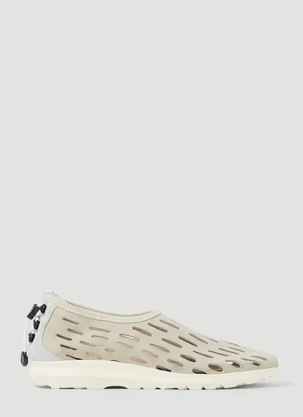Our Legacy Strainer" Sneakers With Perforated Motif And Drawstring Fastening - Cream