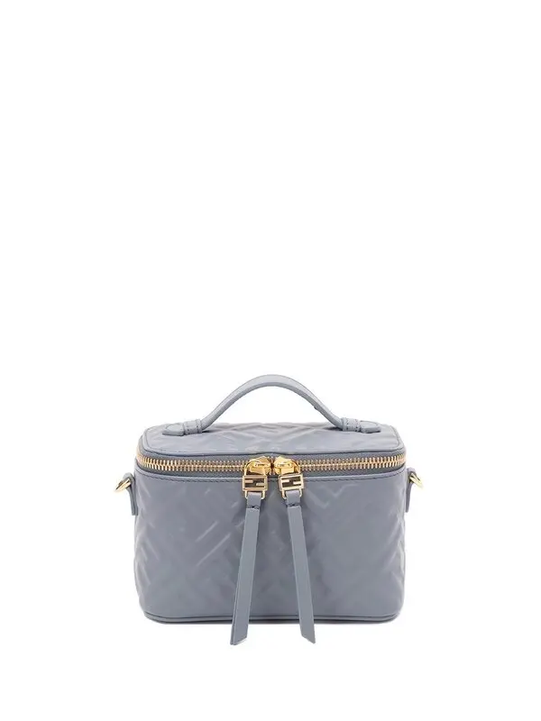 Fendi Vanity Case In Lambskin With Gold Tone Hardware - Multicolor