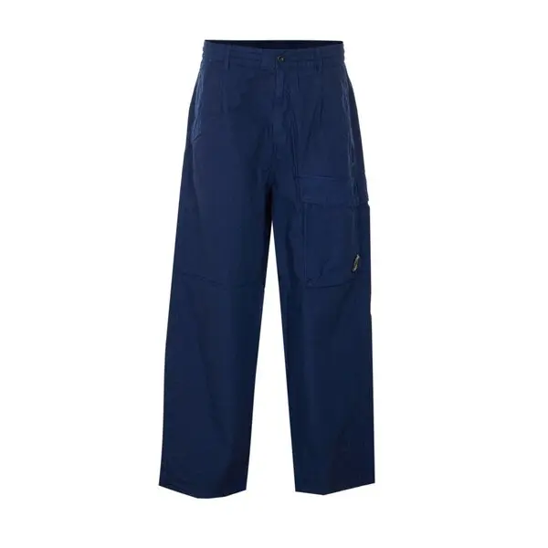 C.P. COMPANY Micro-reps Cargo Pants With Lens Logo - Blue