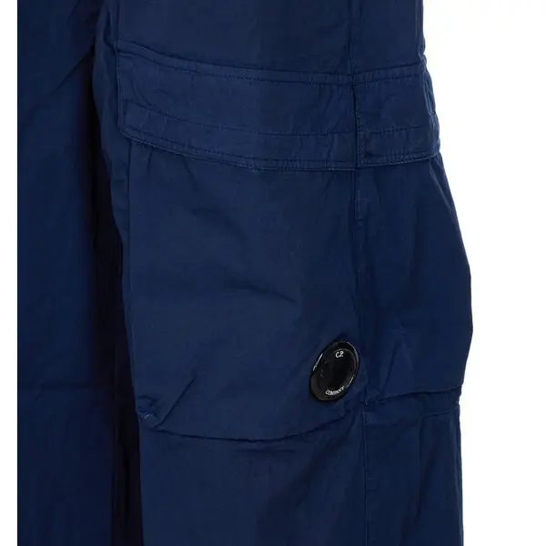 C.P. COMPANY Micro-reps Cargo Pants With Lens Logo - Blue