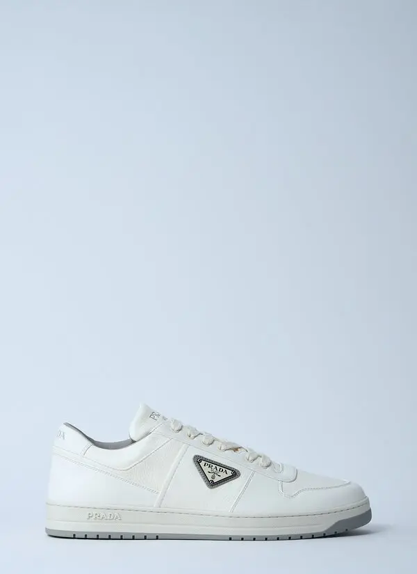 Prada Leather Low-top Sneakers - White