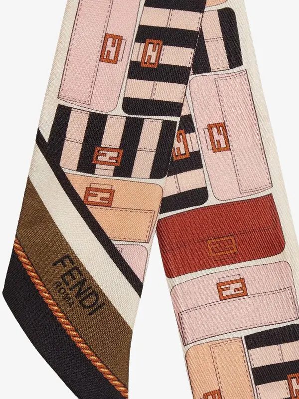Fendi Wrappy Silk Bandeau - Multicolor