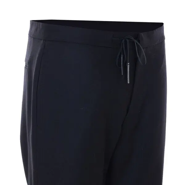 MAISON MARGIELA Wool Drawstring Waist Pants - Black