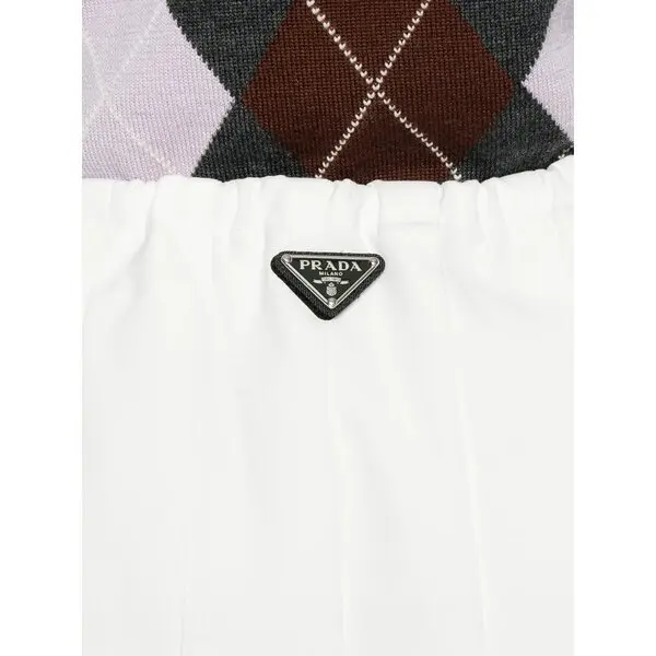 Prada Pleated Skirt With Tie Detail