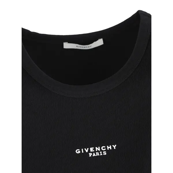 Givenchy Sleeveless Ribbed Tank Top - Black