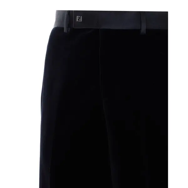 Fendi Velvet Straight-leg Trousers