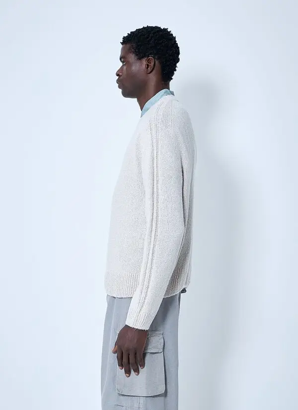 Our Legacy Silk Knit Crewneck Sweater - Cream
