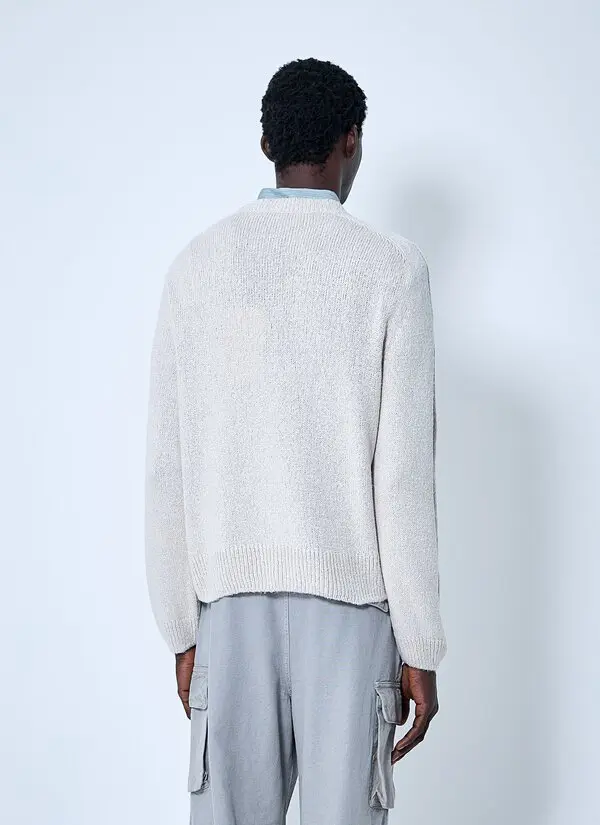 Our Legacy Silk Knit Crewneck Sweater - Cream