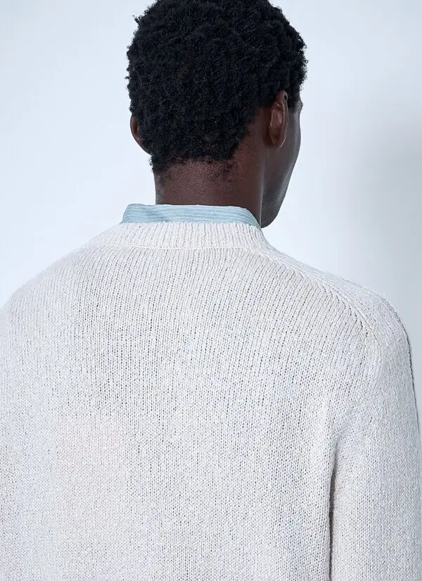 Our Legacy Silk Knit Crewneck Sweater - Cream