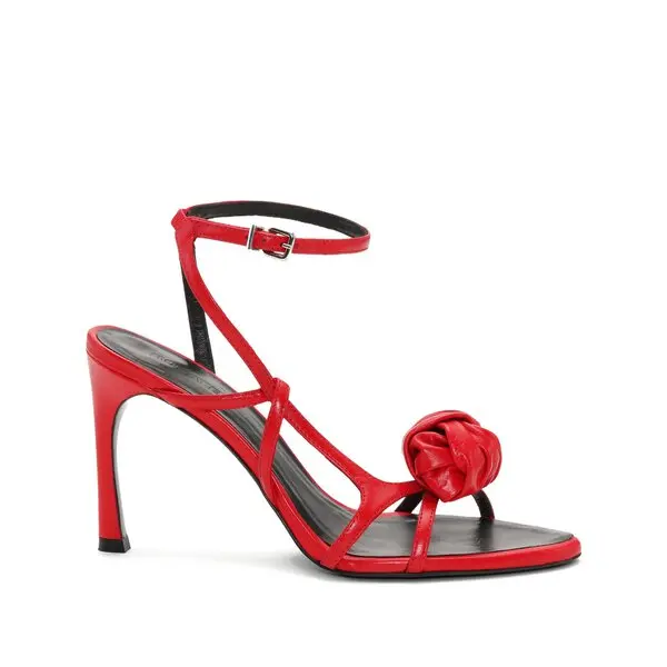 ROTATE BY BIRGER CHRISTENSEN Leather Strappy Stiletto Sandals