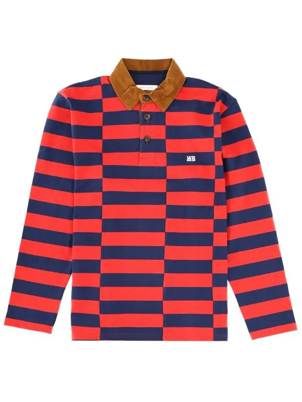 WALES BONNER Polo City Long Sleeve Shirt - Multicolor