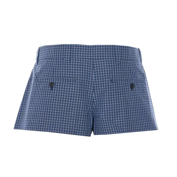 Miu Miu Check Print Wrap Front Mini Skirt