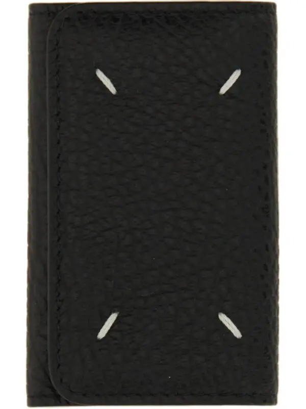 MAISON MARGIELA Leather Keychain - Black