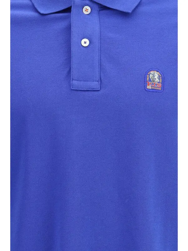 PARAJUMPERS Polo With Logo Application - Blue