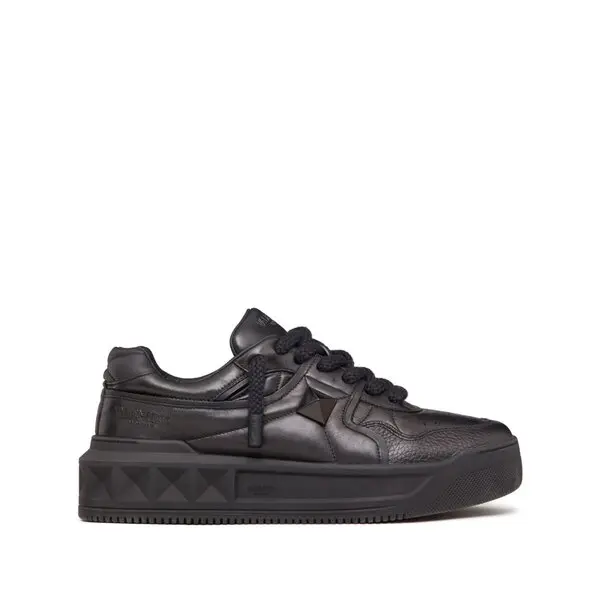 Valentino Garavani Nappa Leather Roman Stud Trainers - Black