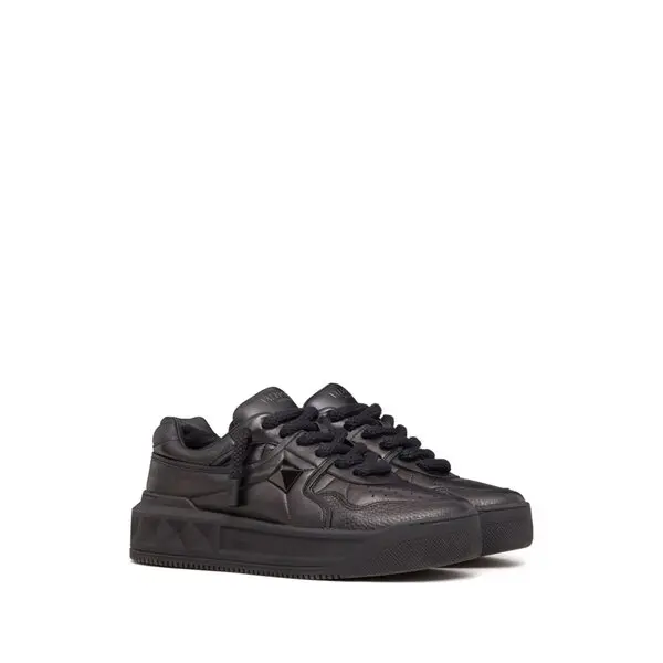Valentino Garavani Nappa Leather Roman Stud Trainers - Black