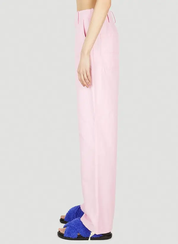 Marni Straight Leg Drawstring Pants - Pink