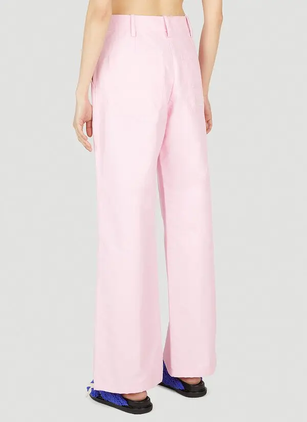 Marni Straight Leg Drawstring Pants - Pink