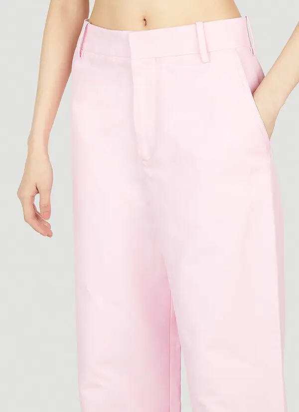 Marni Straight Leg Drawstring Pants - Pink
