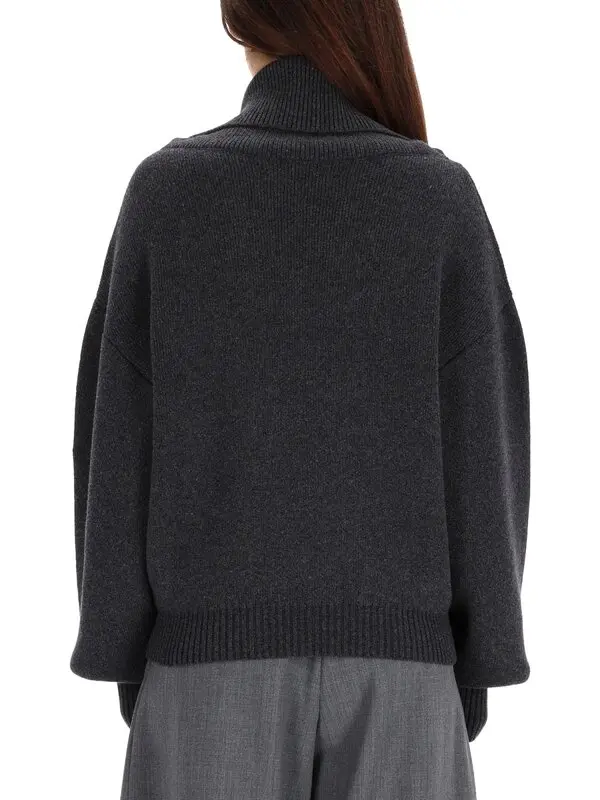 Jacquemus Jersey Ball" Sweater - Gray