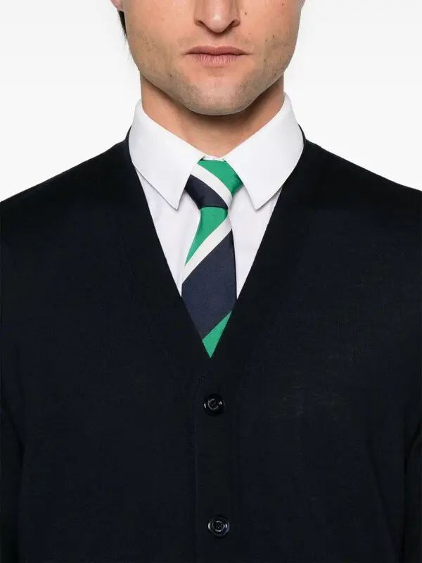 Gucci Wool Cardigan With Web Detail