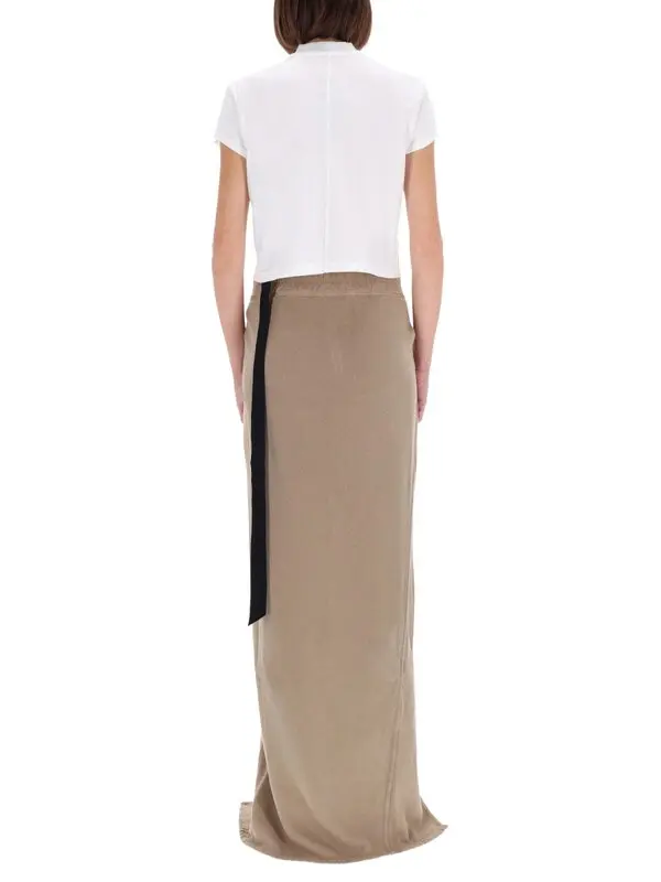 Rick Owens Cropped Small T-shirt - Cream