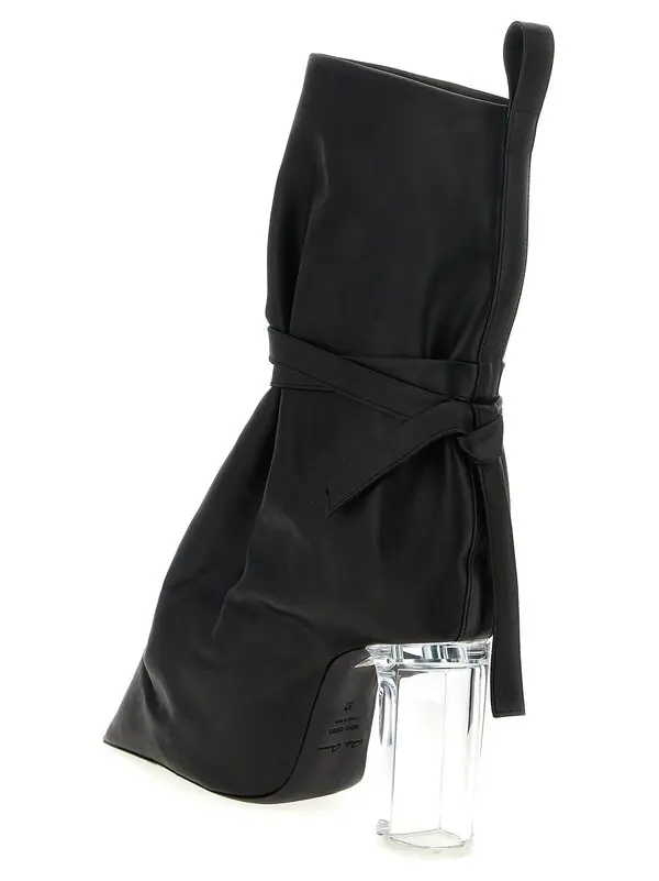 Rick Owens Tied Taco Kiss Ankle Boots